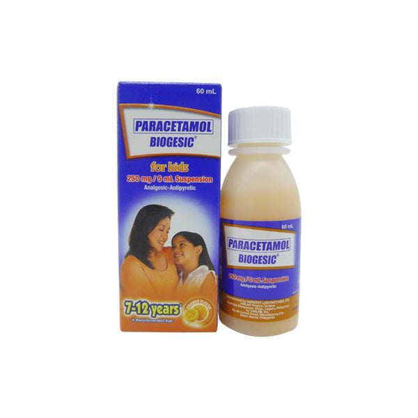 BIOGESIC 250MG/5ML 60ML-ILOILO – Pharmadoo Health